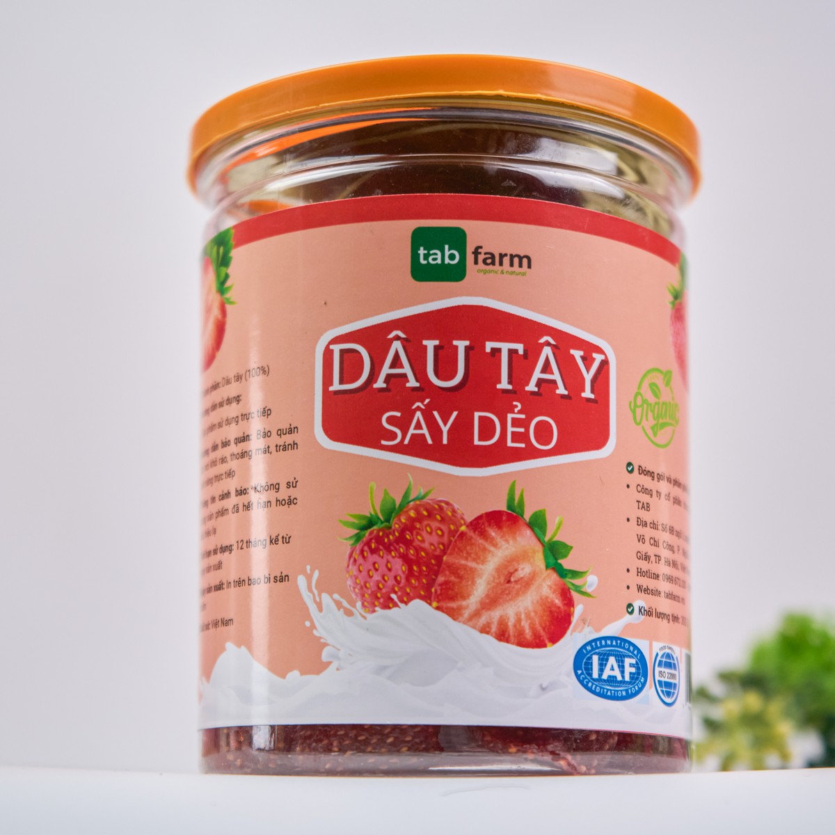 Dâu Tây Sấy Dẻo TabFarm – Đặc Sản Đà Lạt Ngọt Mềm